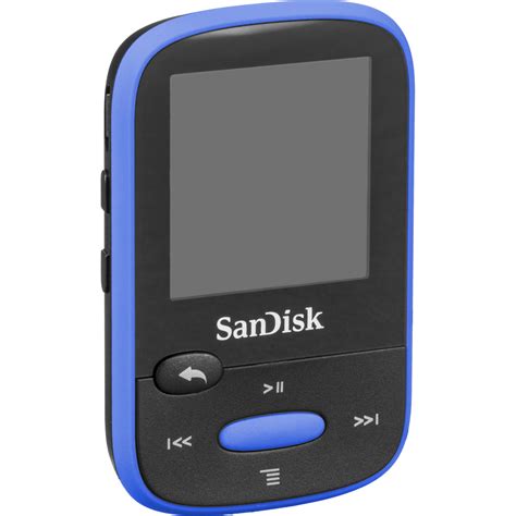 Sandisk Gb Clip Sport Mp Player Blue Sdmx G A B B H