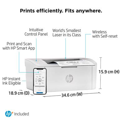HP LaserJet M110we A4 Mono Laser Printer With HP Plus 7MD66E