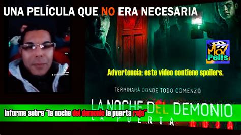 Informe Sobre La Noche Del Demonio La Puerta Roja Youtube