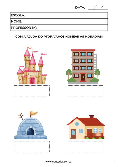 Atividades Sobre Tipos De Moradia Para Educa O Infantil Bncc Educador