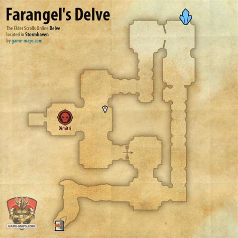 Eso Koeglin Mine Map Eso Bearclaw Mine Delve Map With Skyshard And