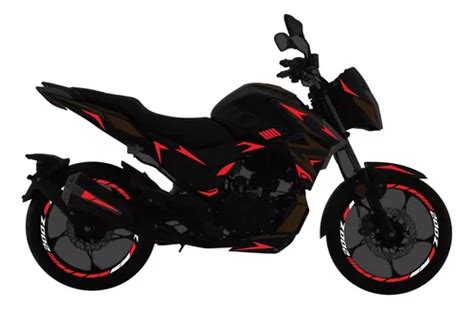 Kit Stickers Reflejantes Tapas Y Rines De Moto Italika Z Meses Sin