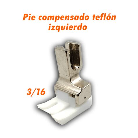 Pie compensado izquierdo teflón recta Coser y coser