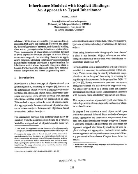 pdf inheritance modeled with explicit bindings an approach to typed inheritance
