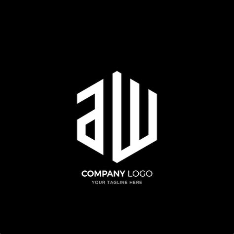 Logotipo De Letra Elegante E Forma Hexagonal Vetor Premium