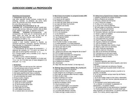 Ejercicios De Proposiciones Ppt