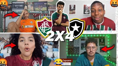 REAÇÕES TRICOLORES AMASSADOS E TRISTEZA TOTAL FLUMINENSE 2X4 BOTAFOGO