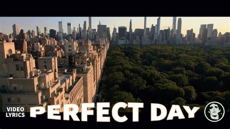 Lou Reed Perfect Day Video Lyrics YouTube