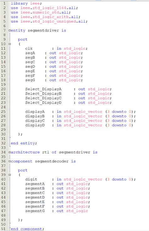 1 librar y ieee 2 use ieee std logic 1164 all use