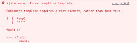 vue error compiling template component template requires a root element rather than just