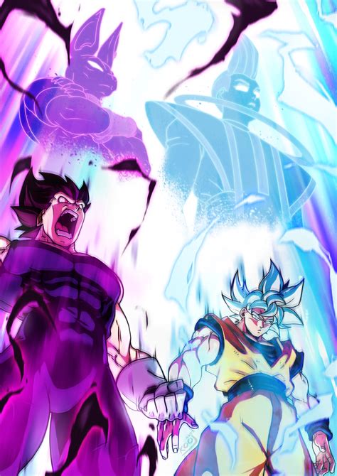 Son Goku Vegeta Beerus And Whis Dragon Ball And More Drawn By