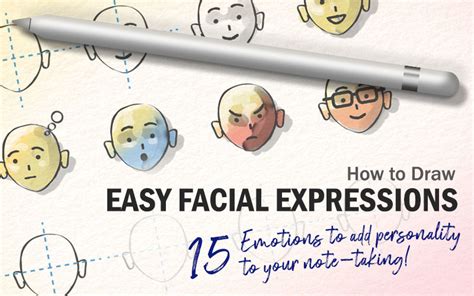 How To Draw Easy Facial Expressions 15 Emotions To Add Personality To