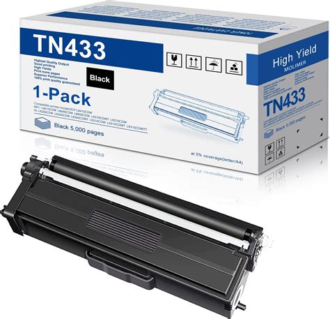 Amazon RitoTech TN433 TN 433 Toner Cartridge 4 Pack Replacement