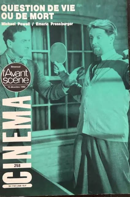 REVUE L AVANT SCÈNE cinéma n258 Question de vie ou de mort de