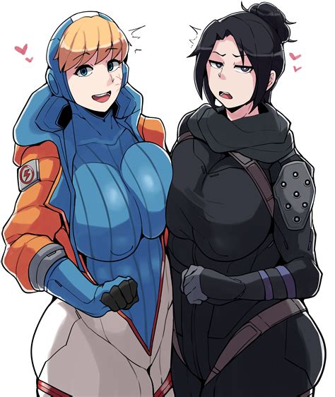 Wattson And Wraith Apex Legends Drawn By Horu Horu Danbooru