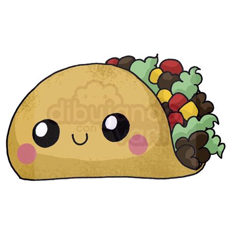 Taco Kawaii Dibujando Con Vani