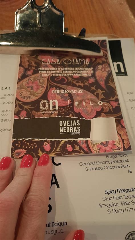 Carta Del Pub Y Bar Ovejas Negras Tapas Sevilla