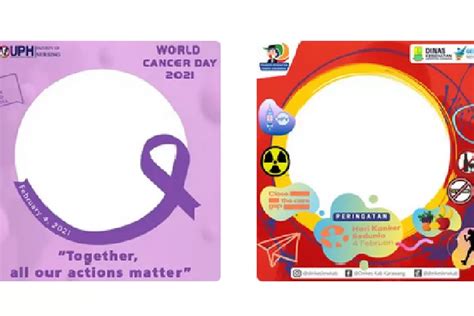 Terbaru 10 Twibbon Hari Kanker Sedunia 2023 Bisa Dijadikan Foto Profil