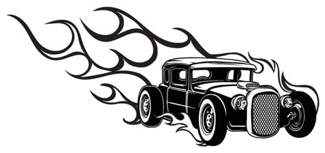 Vintage Cartoon Hot Rod A Vector Illustration Design Vector Cool