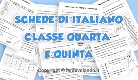 Tutte Le Schede Di Italiano Di Fantavolando Per La Scuola Primaria