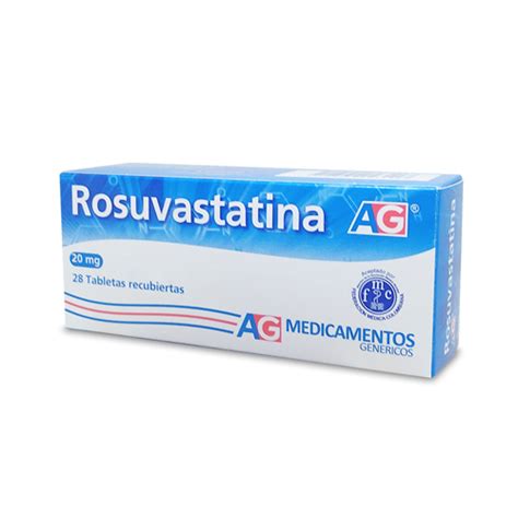 ROSUVASTATINA 20 MG AMER GEN CAJA X 28 TABS Farmavida Droguería