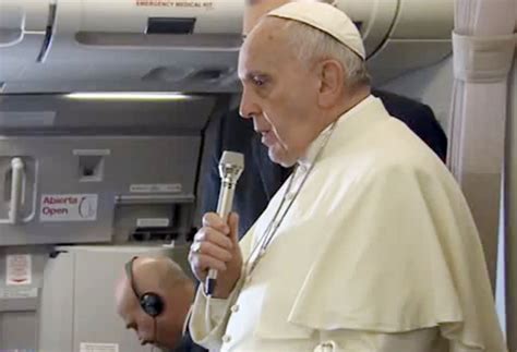 Papa Francesco Conferenza Stampa Sul Volo Di Ritorno Da Manila