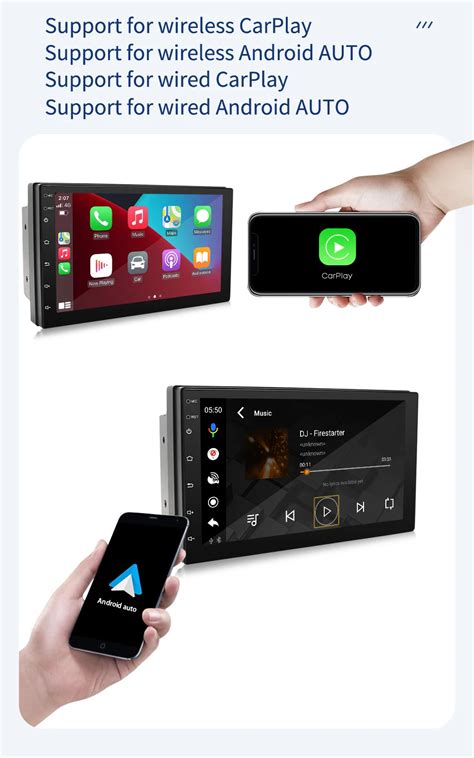 Bbzl 7 Double Din Car Stereo Apple Carplay With Gps Wifi Ips Touch