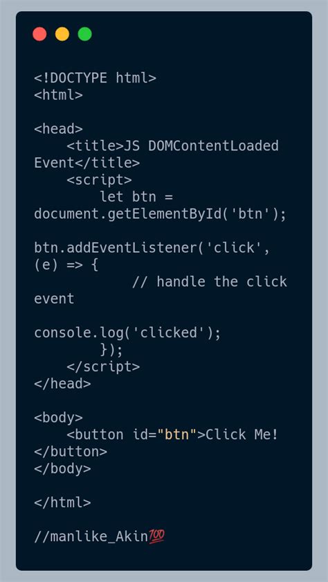 manlikeakin s javascript challenge day 93 dom domcontentloaded by fabiyi akintunde medium