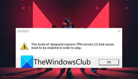 valorant error code van9001 tpm and secure boot needs to be enabled