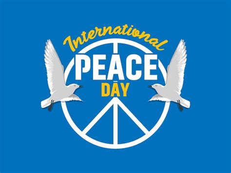 Premium Vector International Peace Day Vector Poster