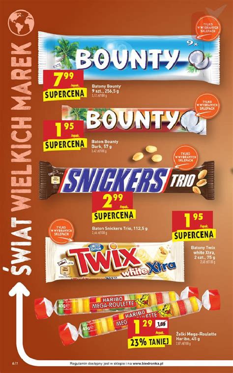 Biedronka 03 09 wrzesień gazetka bounty snickers twix haribo