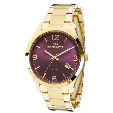 Relógio Technos Feminino Dourado Aço Inox Analógico 2315ACD 4N