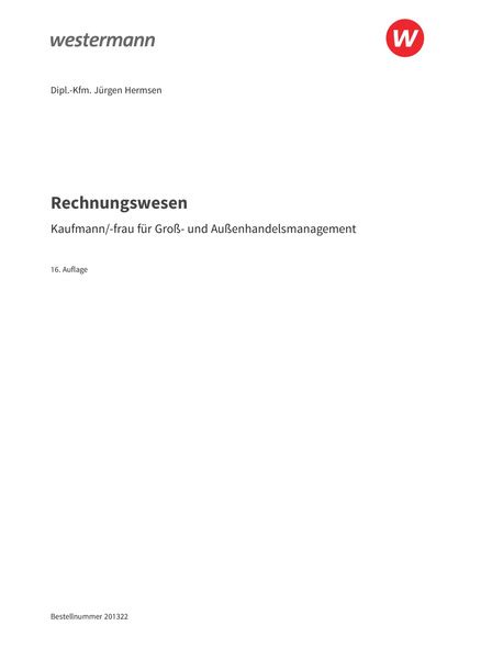 Rechnungswesen Kaufmann Kauffrau F R Gro Und Au Enhandelsmanagement