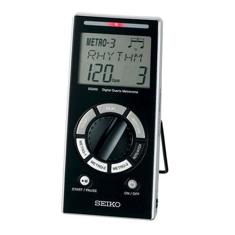 Seiko SQ 200 Digital Quartz Metronome Schwarz