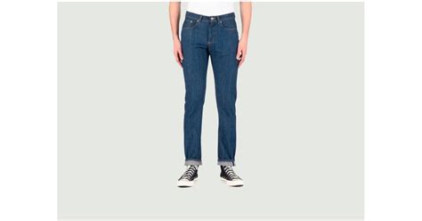 Naked And Famous New Frontier Selvedge Weird Guy Jeans Da Uomo Di Naked