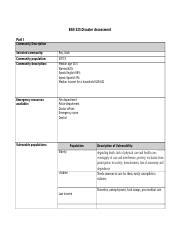 Worksheet Disaster Assessment Doc Bsn Disaster Assessment