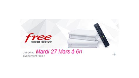 Seconde prolongation Vente privée du Forfait Freebox Crystal de mars