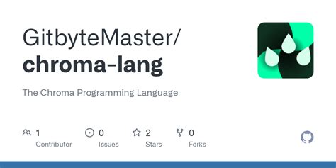 GitHub GitbyteMaster Chroma Lang An Experimental Python Based