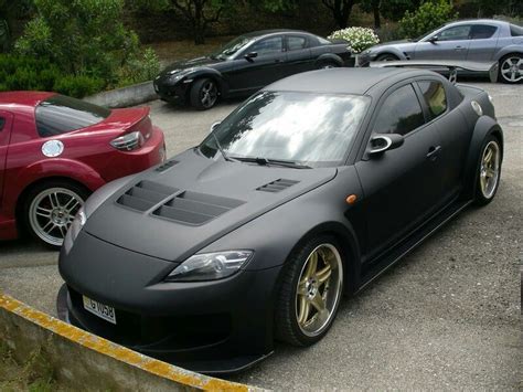 Matte Black RX8 P Mazda Cars Mazda Rx7 Tuner Cars