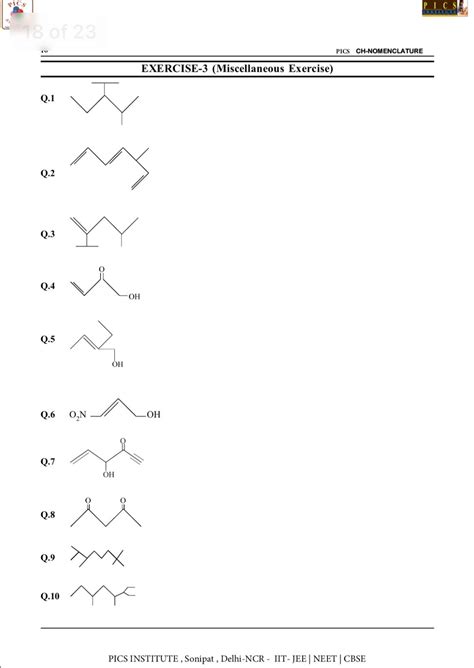 Nomenclature Of Organic Compounds Common Names IUPAC Names