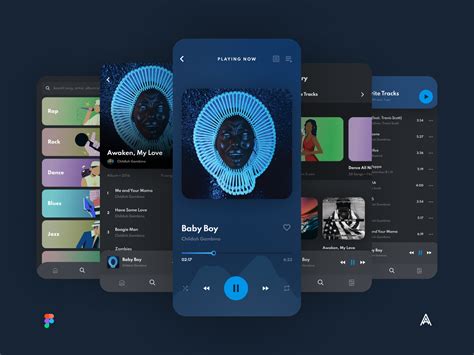 Figma Music Streaming App Ui Kit By Anton H On Dribbble