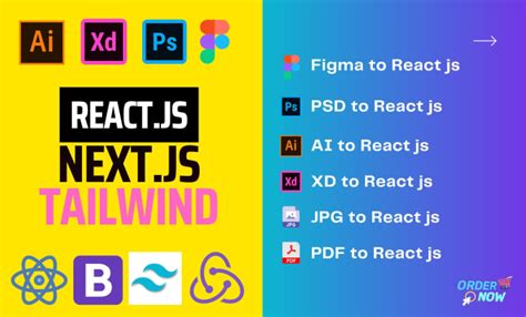 Convert Figma To React Psd To React Js Next Js Tailwind Css By Iazadur Fiverr
