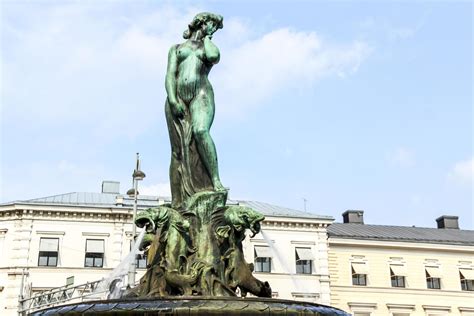 Tallinn Estonia 2022 Havis Amanda Nude Female Fountain Statue At