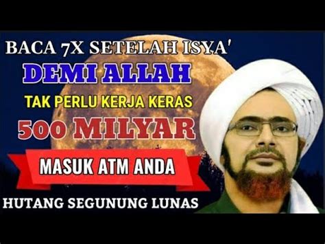 BACA SETELAH SHOLAT SEBANYAK 7X SEUMUR HIDUP KAYA RAYA SEUMUR HIDUP