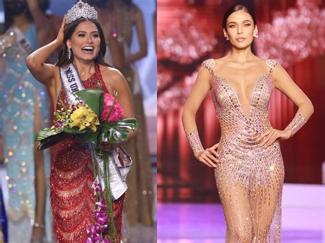 Newly Crowned Miss Universe Andrea Meza Helped Miss Peru Get Into Her