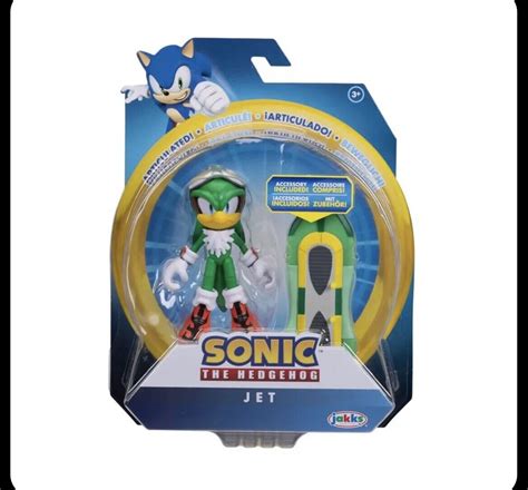 Mavin Jakks Pacific Sonic The Hedgehog Jet The Hawk With Type J Board