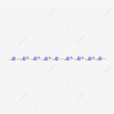 Flower Dividing Line Hd Transparent Purple Flower Dividing Line