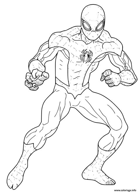 Coloriage Spiderman Fresh Start Dessin Spider man à imprimer