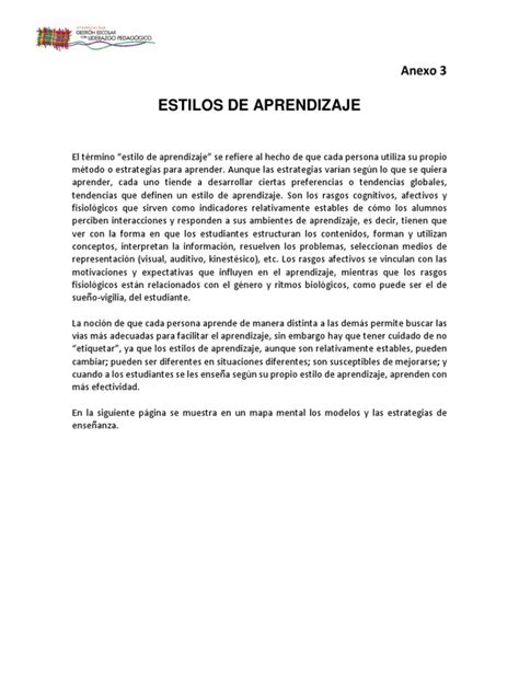 PDF Anexo 3 Estilos De Aprendizaje DOKUMEN TIPS