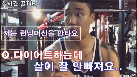 실시간 꿀TiP 다이어트하는데 살이 잘 안빠져요 YouTube